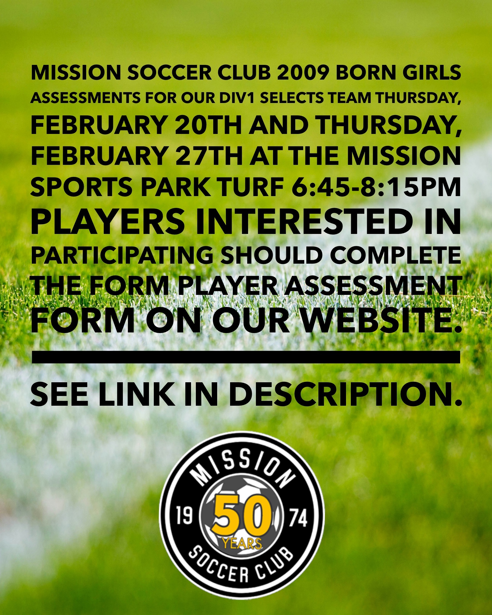 Mission Soccer Club | ASSESSMENTS